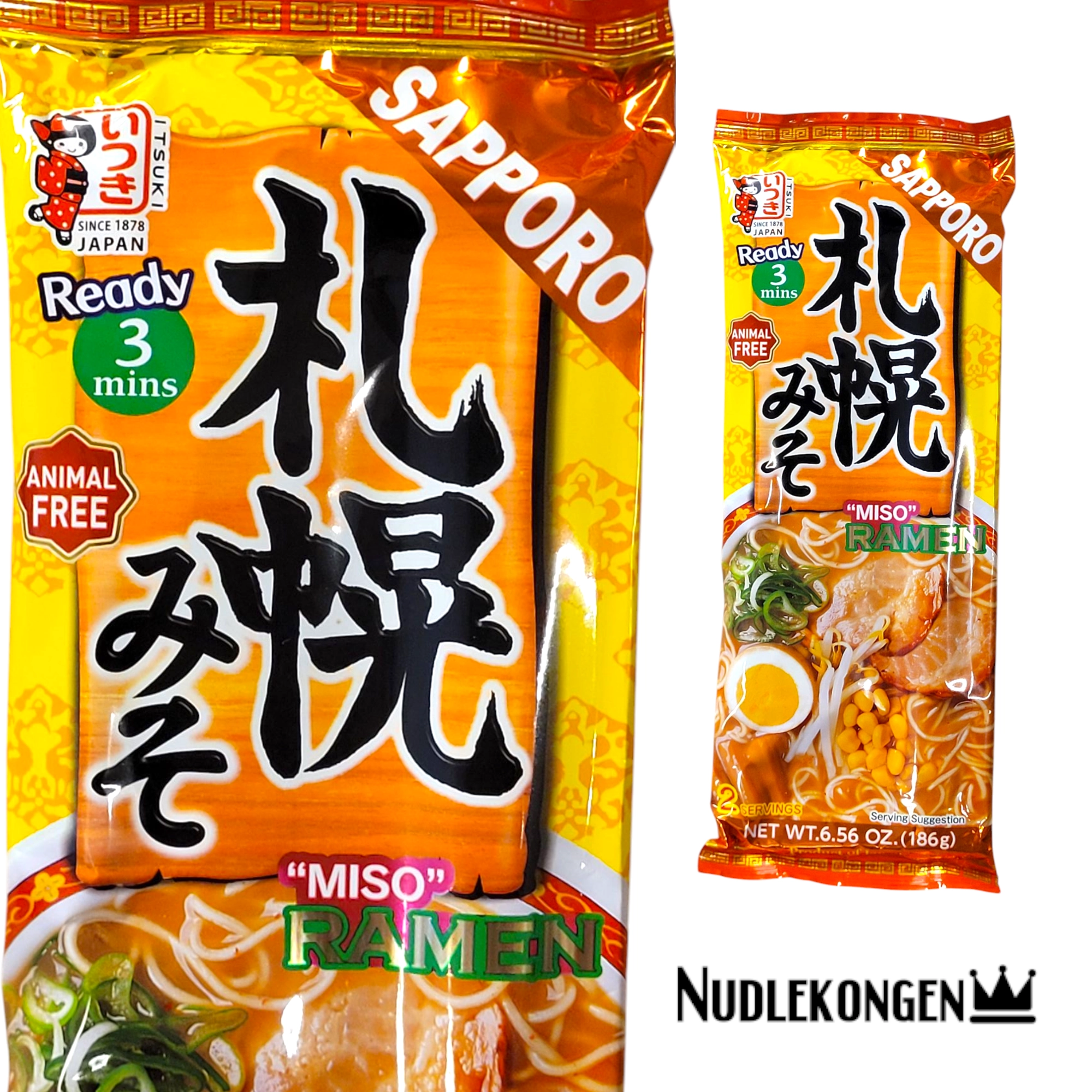 SAPPORO MISO RAMEN - 186 GR - Nudlekongen.no